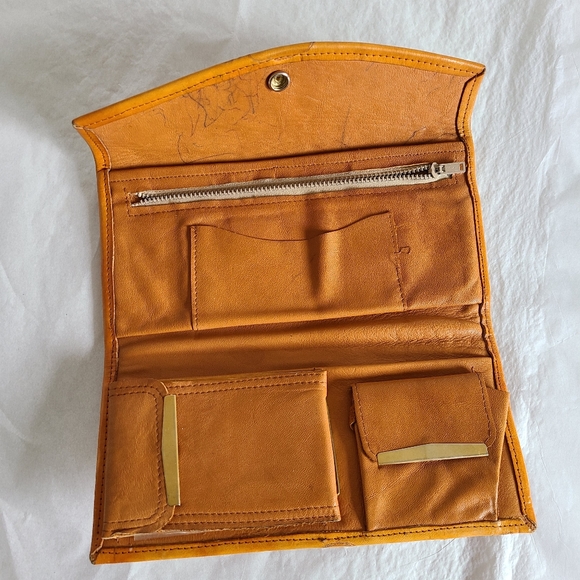 Vintage | Bags | Vintage Hand Tooled Leather Billfold Wallet | Poshmark